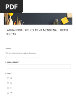 Soal Uh Ips KLS 7 SMT Ii Potensi Sda | PDF