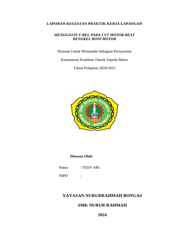 Laporan PKL Tedi | PDF