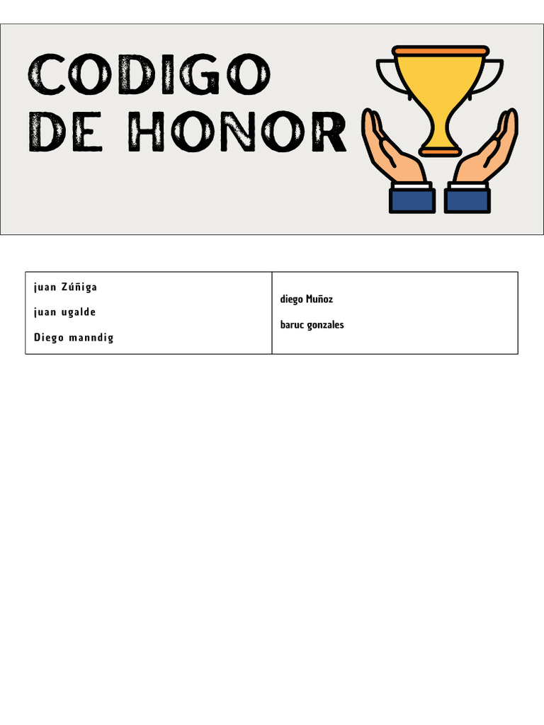 Codigo de Honor | PDF