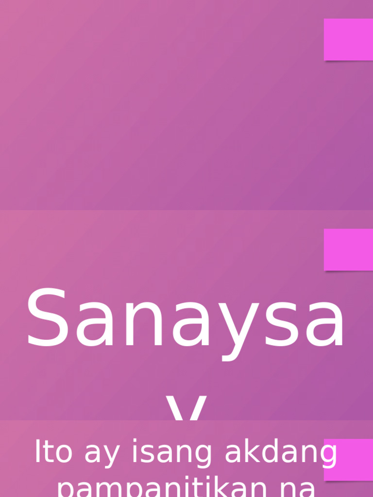 SANAYSAY | PDF