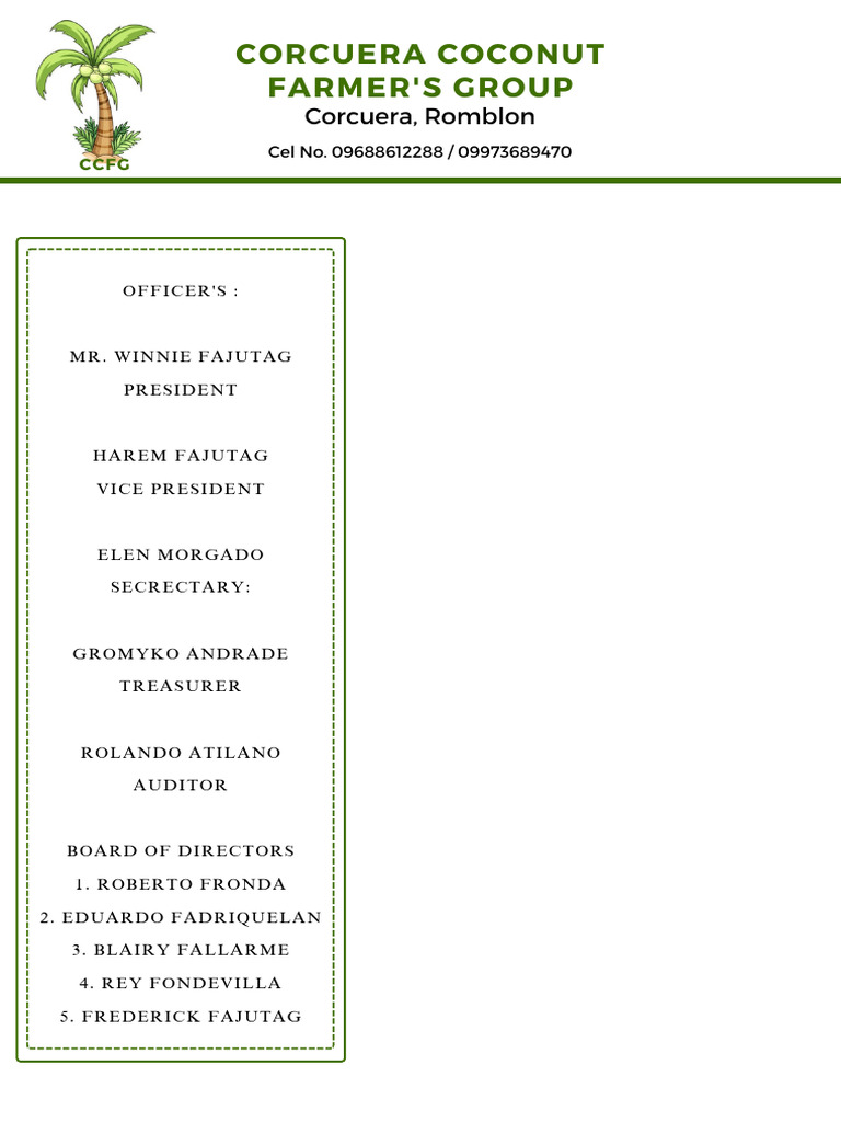 Corcuera Coconut | PDF