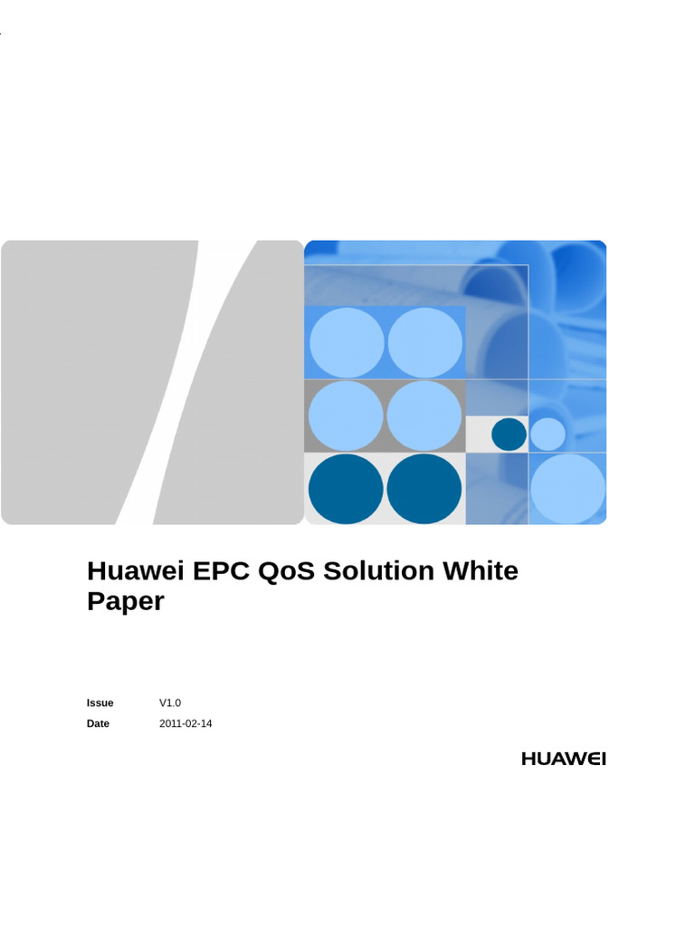 WPS3-01-08 Huawei EPC QoS Solution White Paper | PDF | Computer Network | Quality Of Service