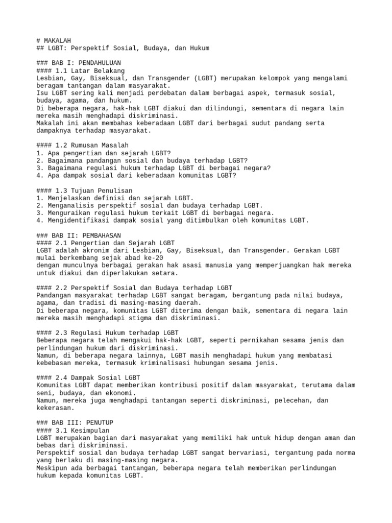 Makalah LGBT | PDF
