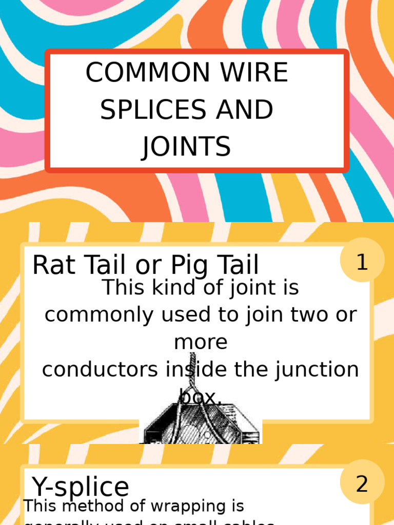 Common Wire Splices and Joints | PDF
