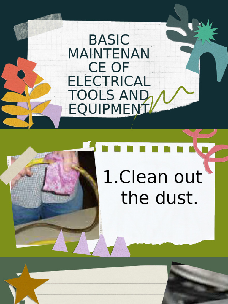 basic maintenance of electrical tools and equipment | PDF