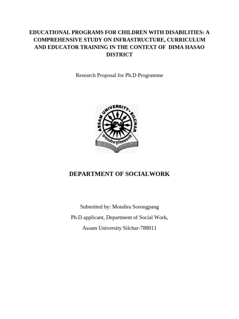 Moon Research Proposal-3 | PDF | Inclusion (Education) | Disability