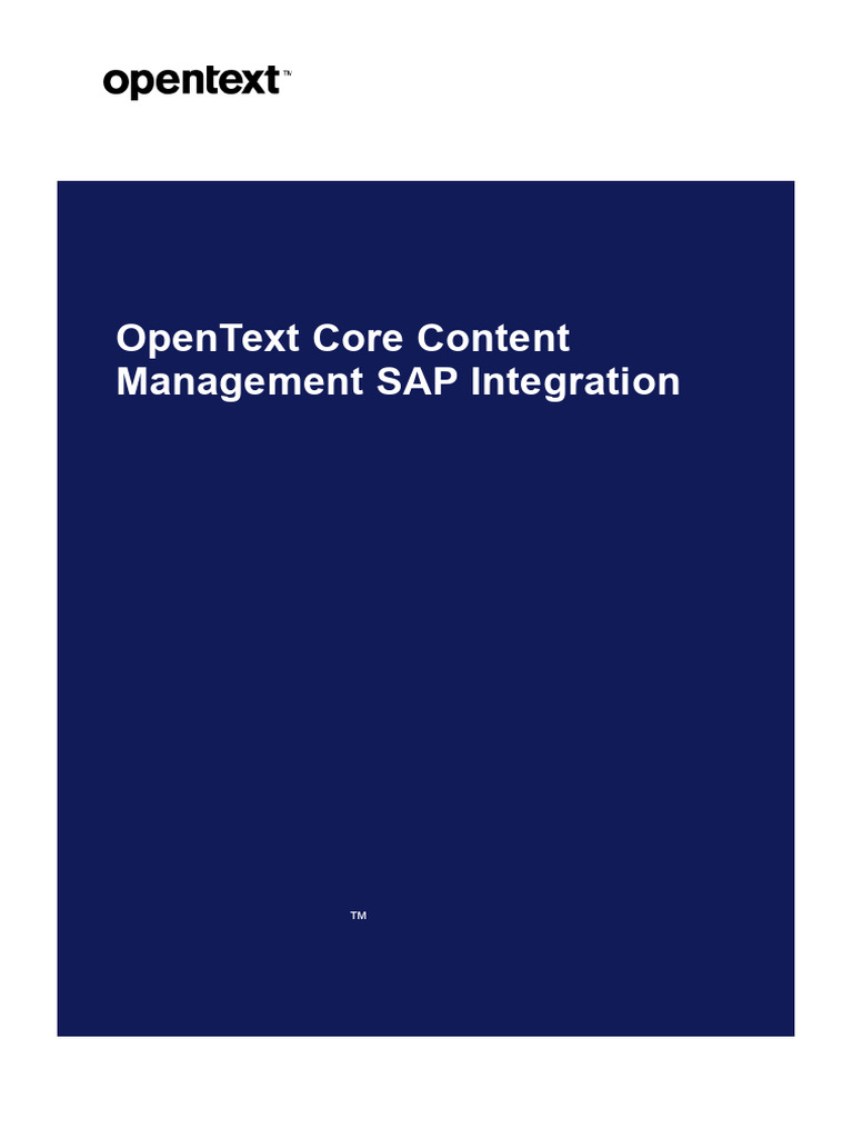 Core Content Management SAP Integration - SDK and API Documentation | PDF | Class (Computer ...