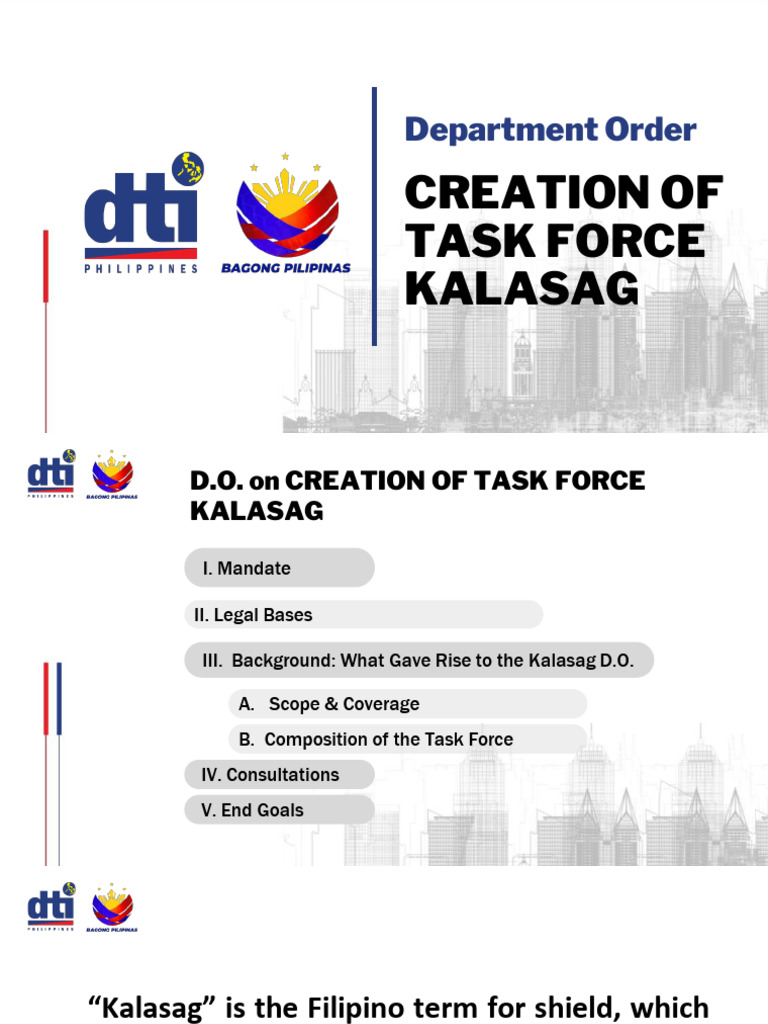 Task Force Kalasag Creation Order | PDF | Subpoena Duces Tecum | Government