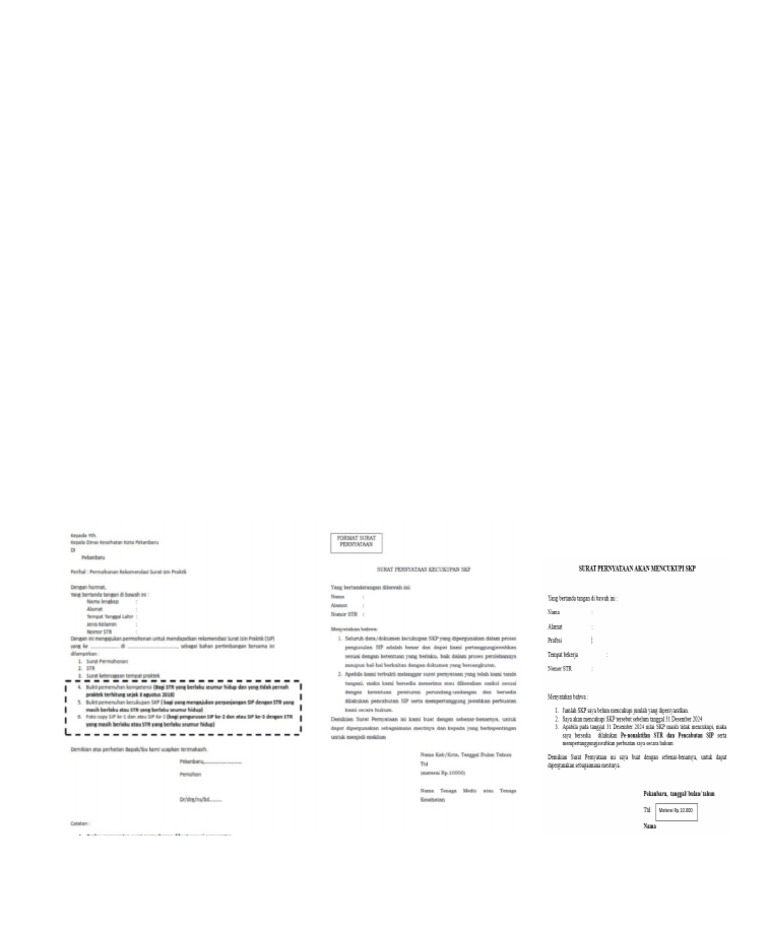Format Rekom SIP | PDF