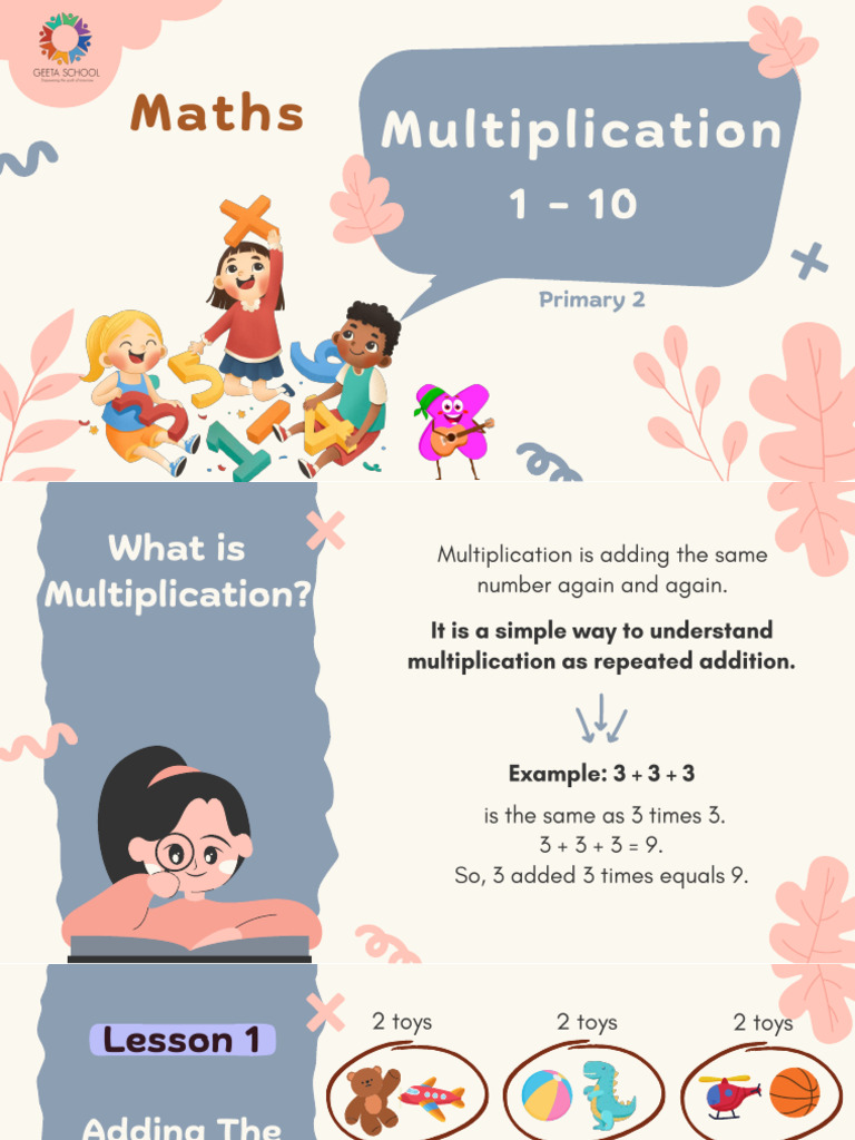 Chapter 4 - Multiplication Primary 2 | PDF