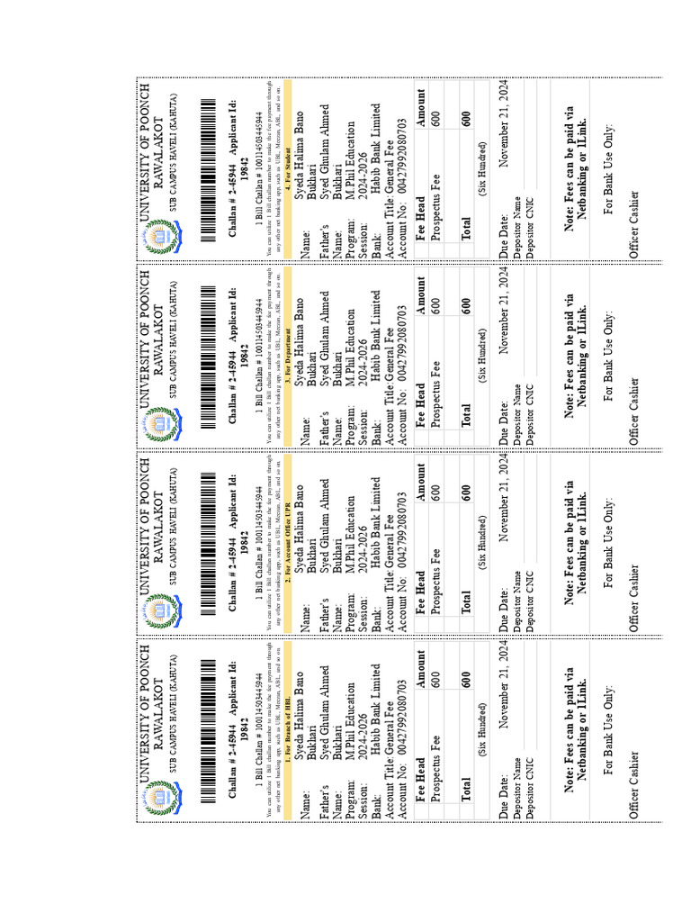Online Admission Form | PDF | Educational Stages