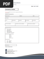 Imprest Requisition Form | PDF