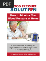 Home Blood Pressure Diary | PDF | Blood Pressure | Hypertension