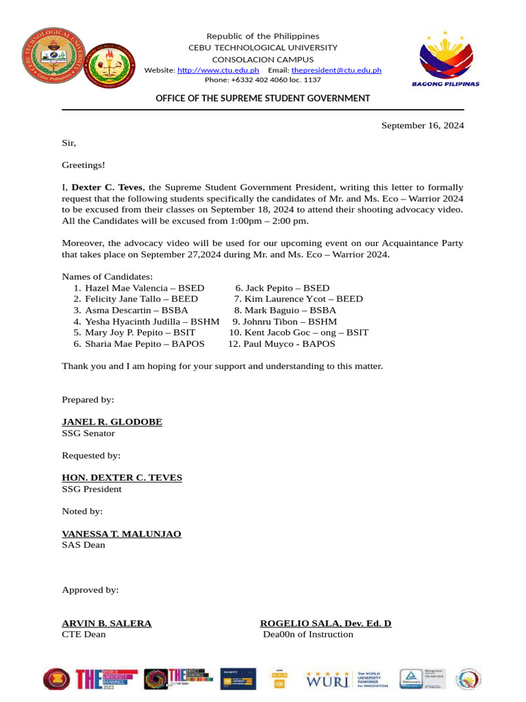 Acquaintance Party Letter | PDF