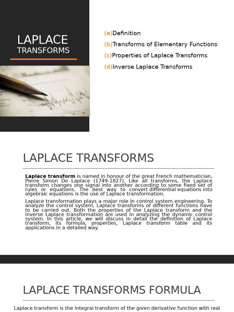 LAPLACE TRANSFORMS | PDF | Laplace Transform | Function (Mathematics) LAPLACE TRANSFORMS | PDF | Laplace Transform | Function (Mathematics)