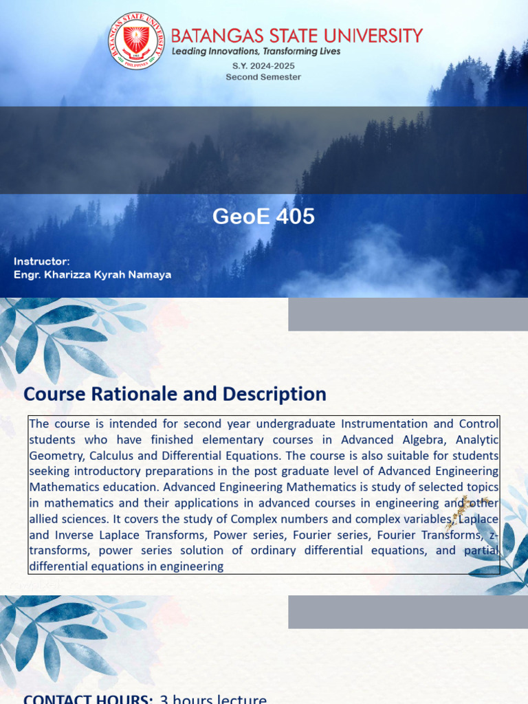 Advanced Engineering Mathematics Syllabus Byengr - KY | PDF ...