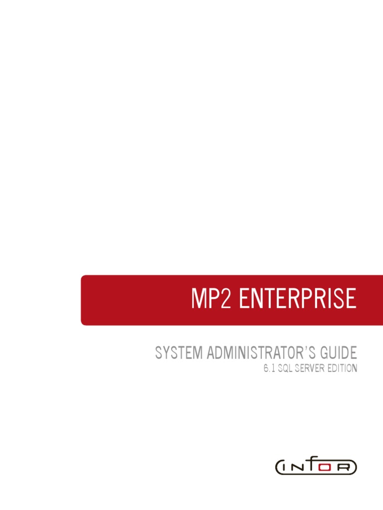 MP2 Enterprise 6 - 1 System Admin | PDF | Installation (Computer ...