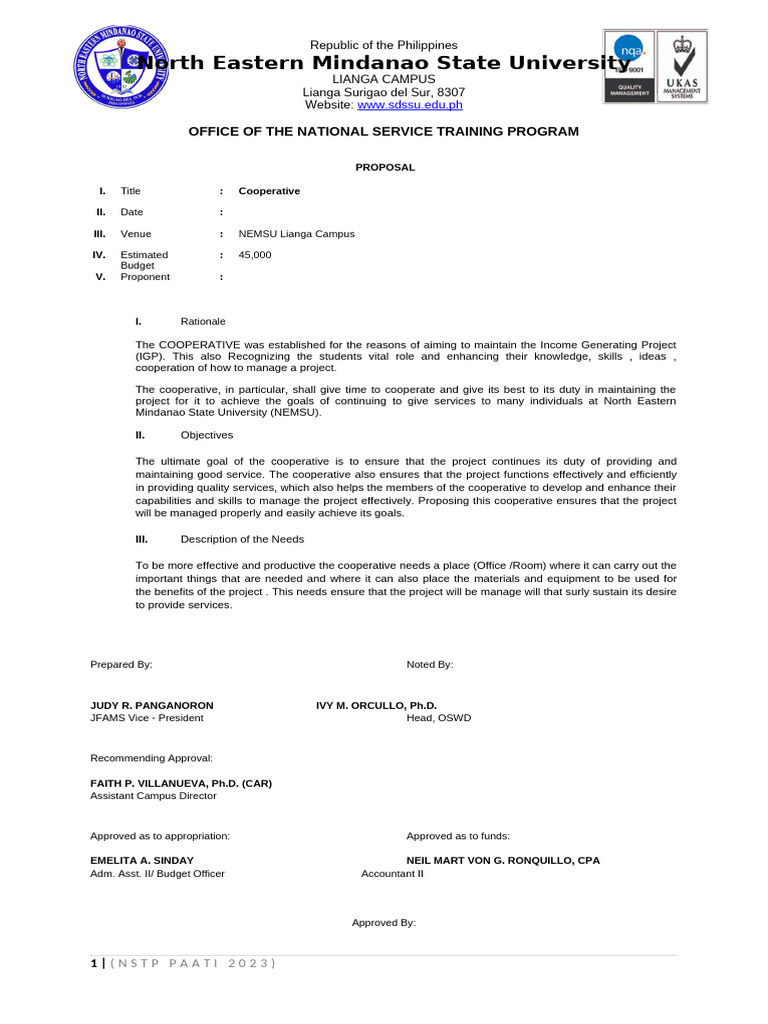 Sample Proposal | PDF