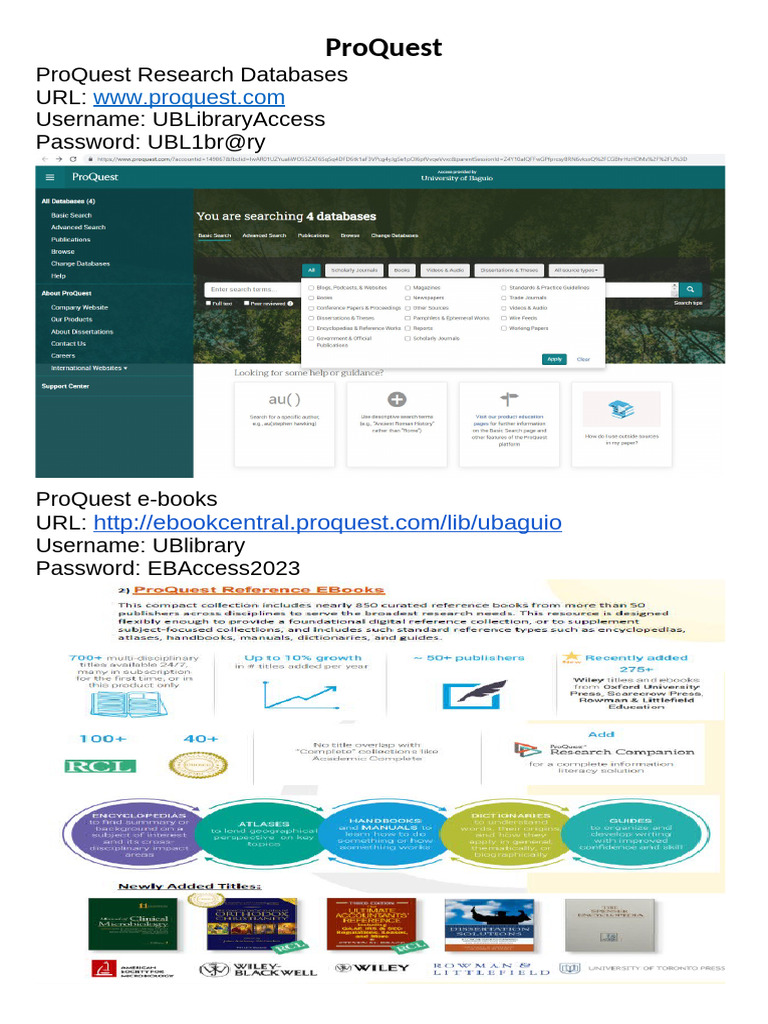 ProQuest Access Code | PDF