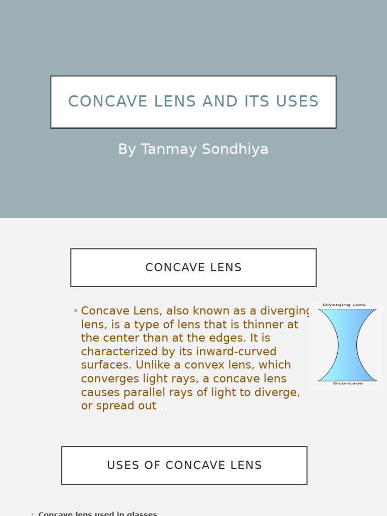 Concave Lens: Uses and Applications | PDF