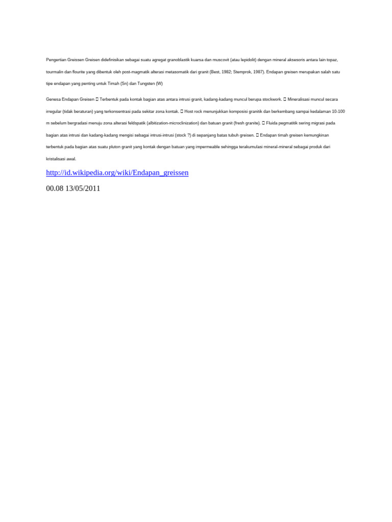 Alterasi Greisen | PDF