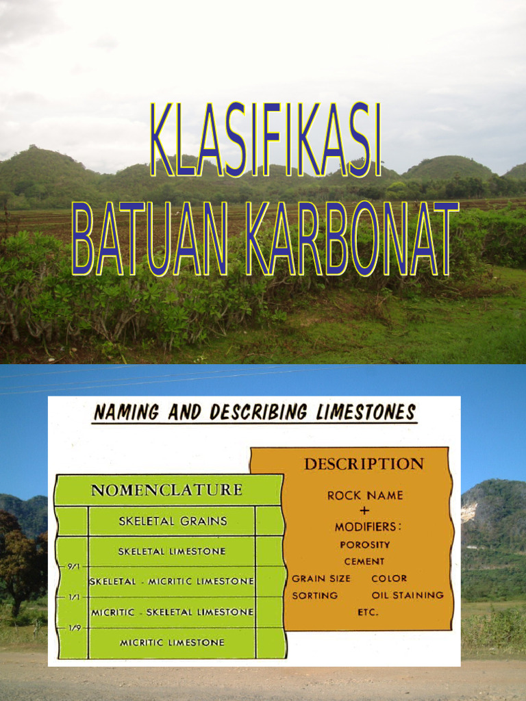 Klasifikasi Batuan Karbonat | PDF