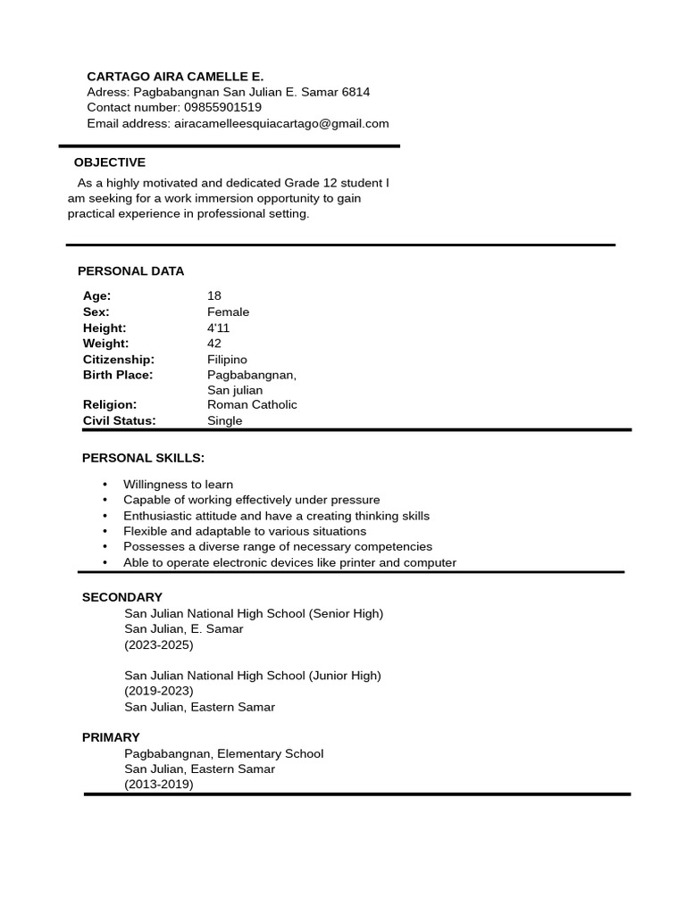 Aira - S Resume Paper - 055330 | PDF