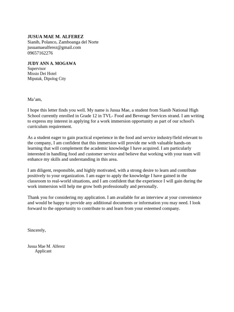 application letter | PDF | Learning | Cognition