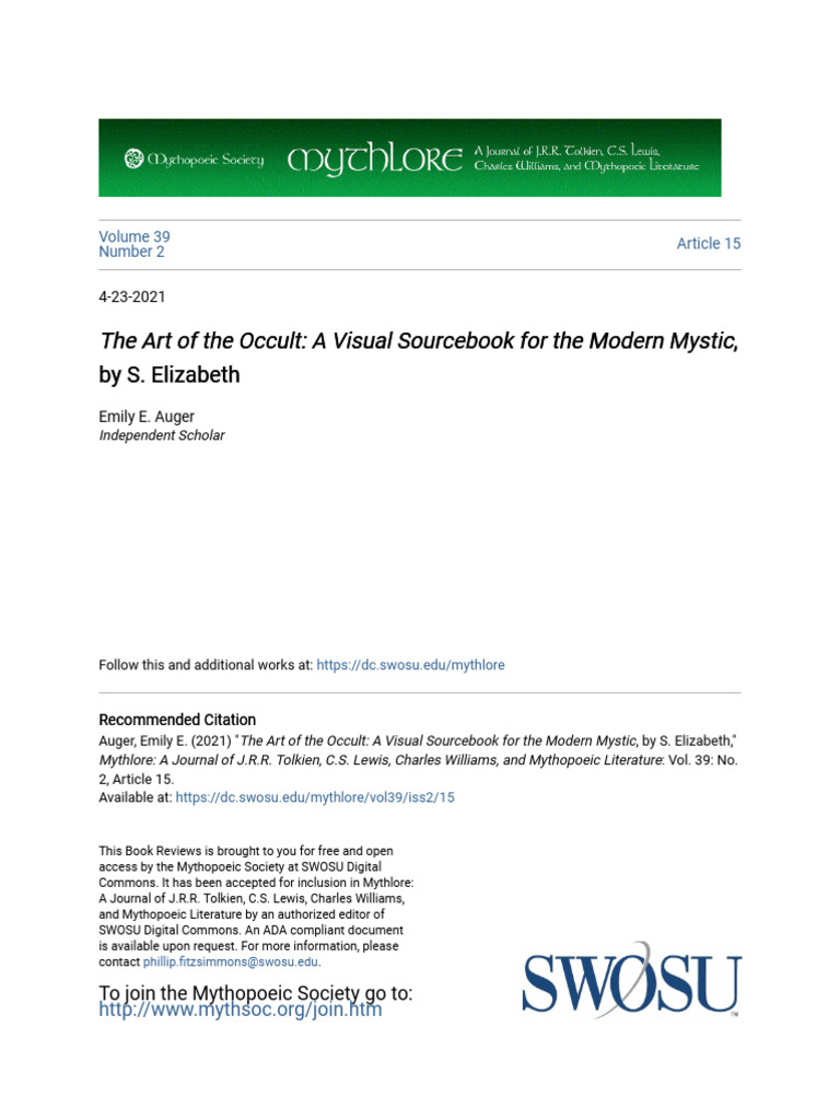 I - The Art of The Occult - A Visual Sourcebook For The Modern Myst | PDF | Ceremonial Magic ...