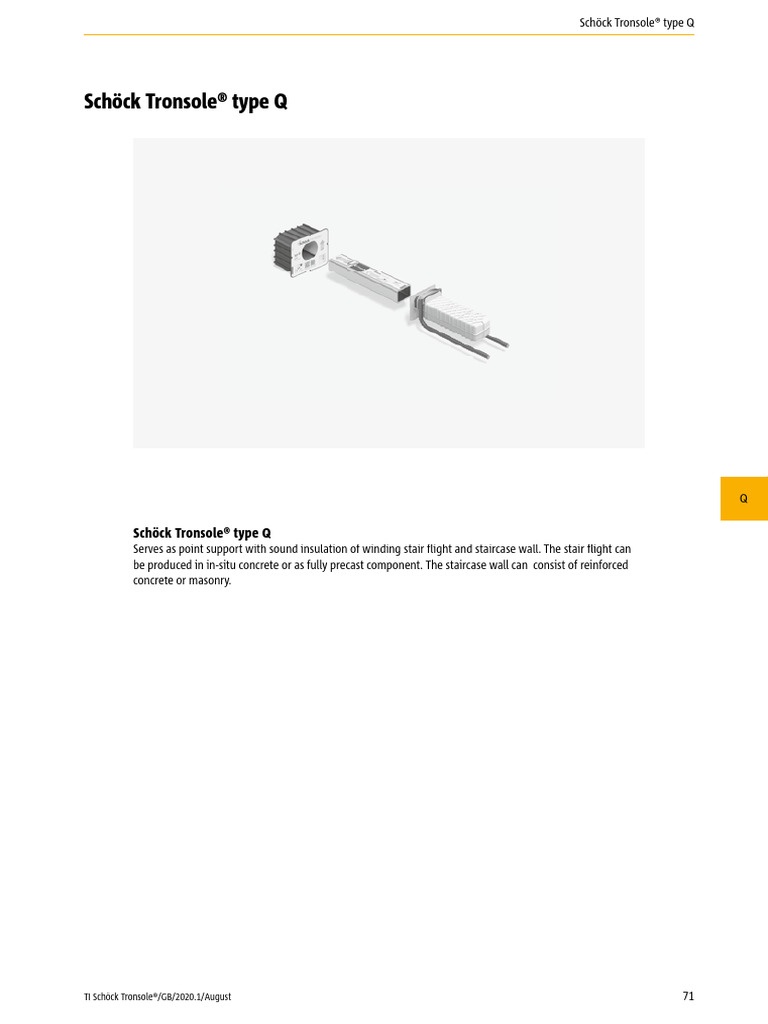 Technical Information Schoeck Tronsole Type Q (8560) | PDF | Stairs | Wall