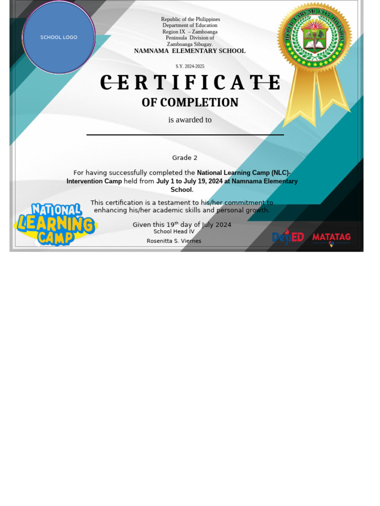 NLC Certificate | PDF