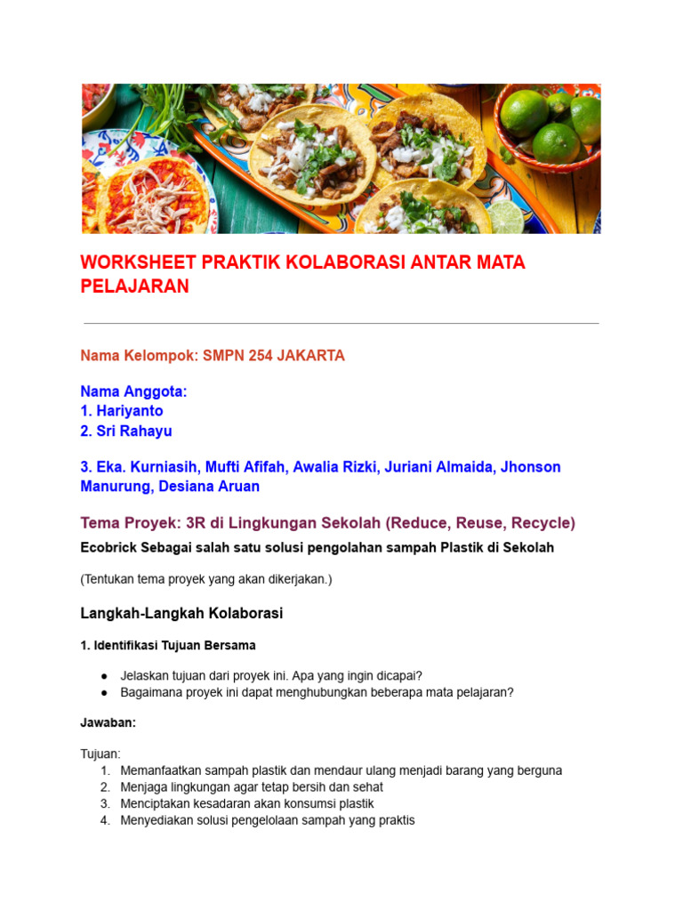 Salinan Dari ISP_Worksheet | PDF