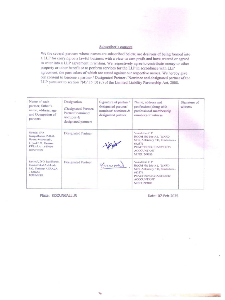 Subscribers Consent | PDF