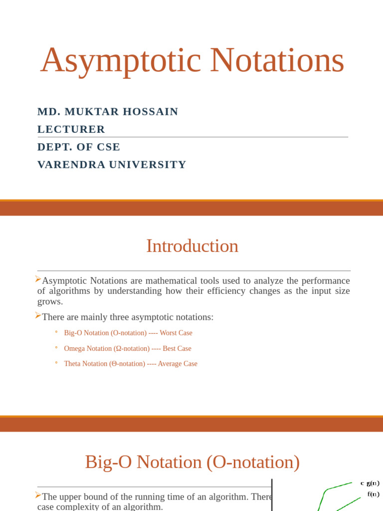 4 Asymptotic Notations | PDF | Time Complexity | Mathematics
