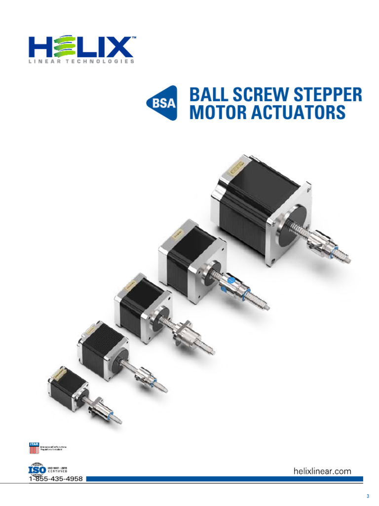Helix Ball Screw Actuator Overview | PDF | Actuator | Screw