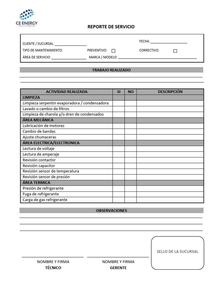 Reporte de Trabajo CEENERGY (CHOPO) | PDF
