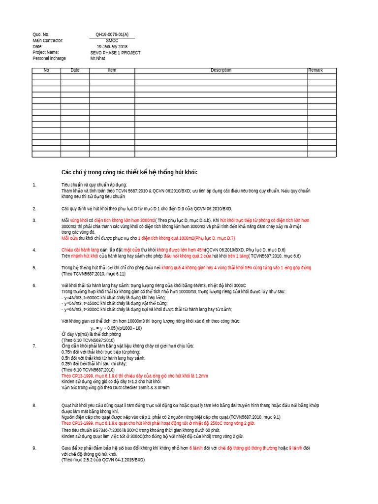 Smoke Exhaust Calculation | PDF