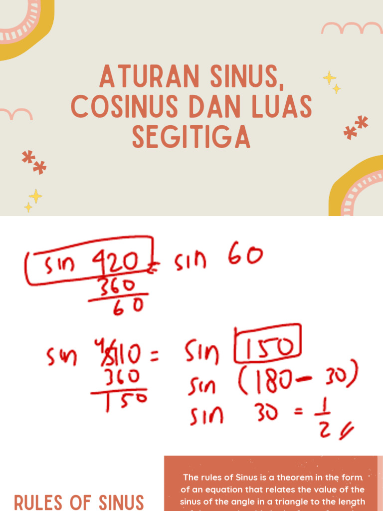 Trigonometry Rules and Examples | PDF