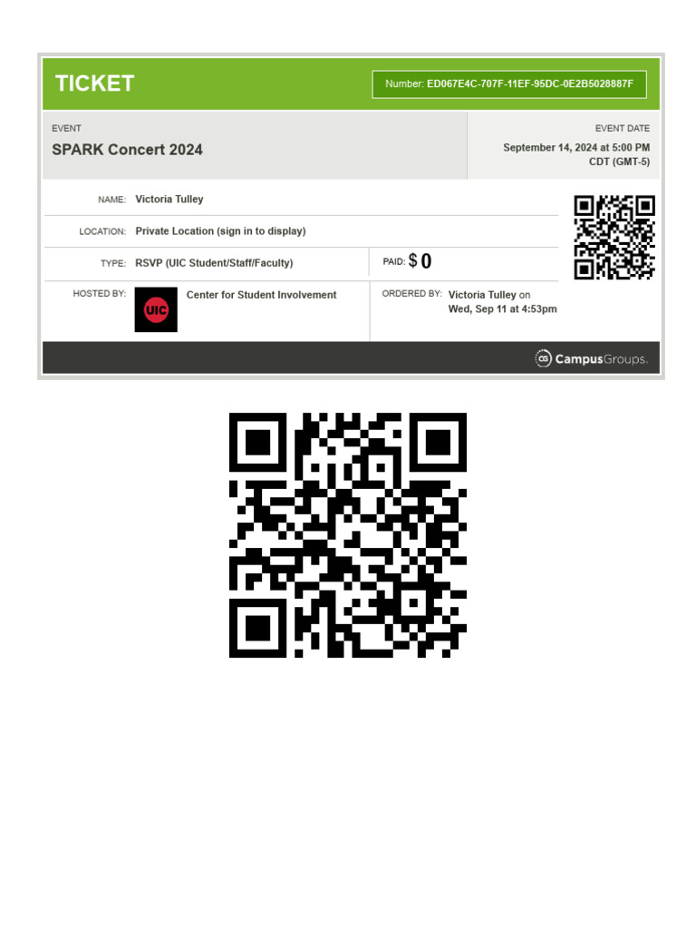 CampusGroups Student Receipt | PDF