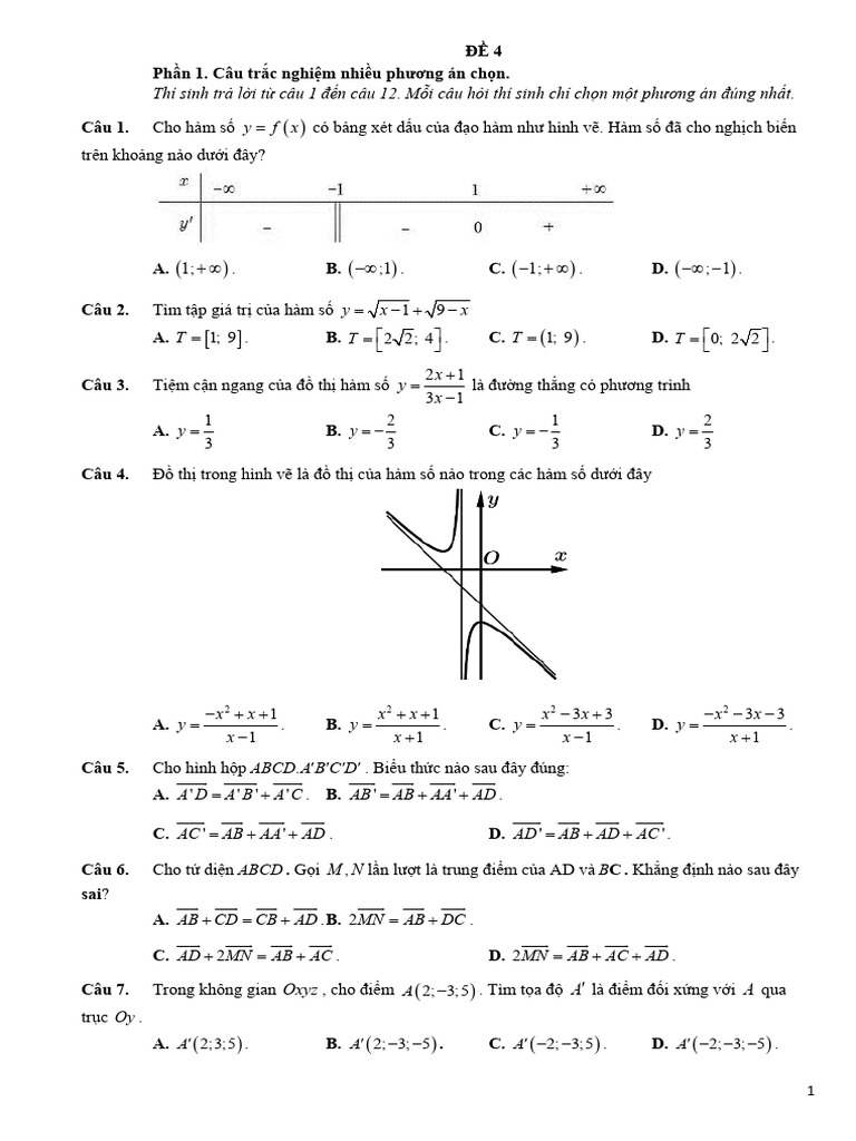 10-de-kiem-tra-cuoi-hoc-ky-1-mon-toan-12-dinh-dang-trac-nghiem-2025-50-53 | PDF