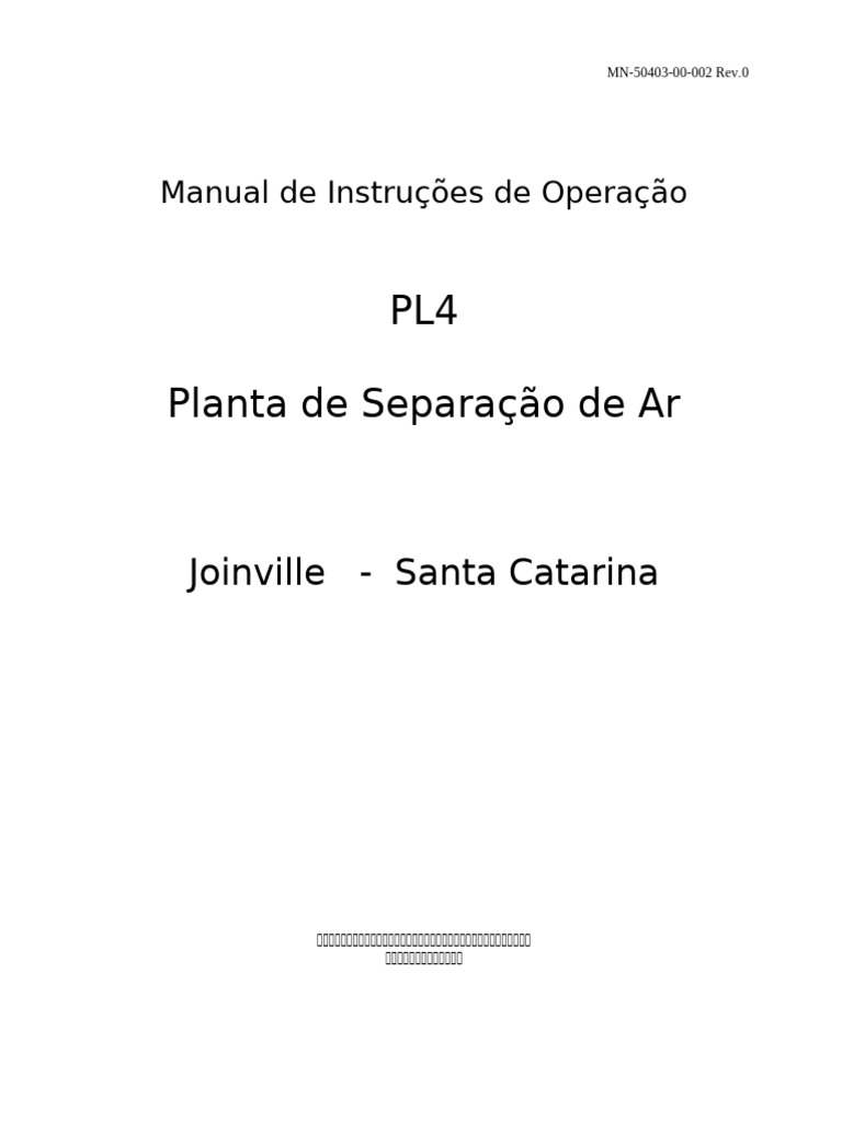 Manual Joinville PL4 (1) | PDF | Oxigênio | Gases