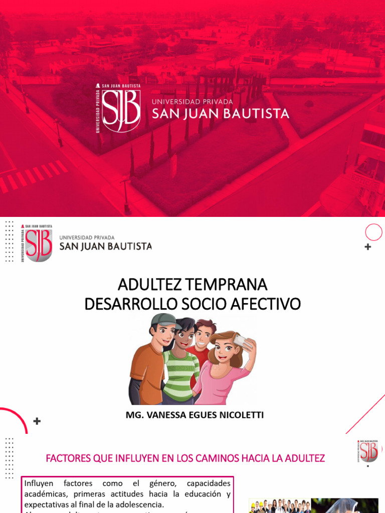 Clase 8 Adultez Temprana y Desarrollo Socio Afectivo | PDF | Adultos | Ciencias del comportamiento