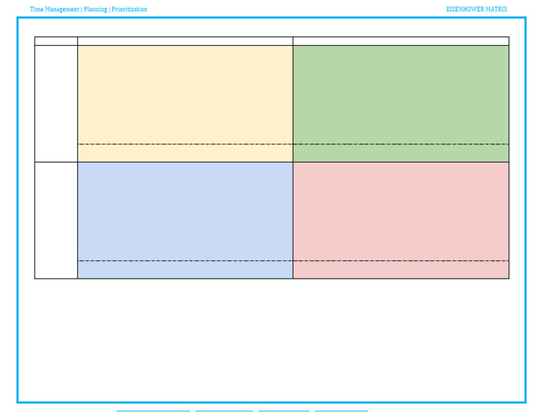 Eisenhower Matrix_session Sheet 1 | PDF
