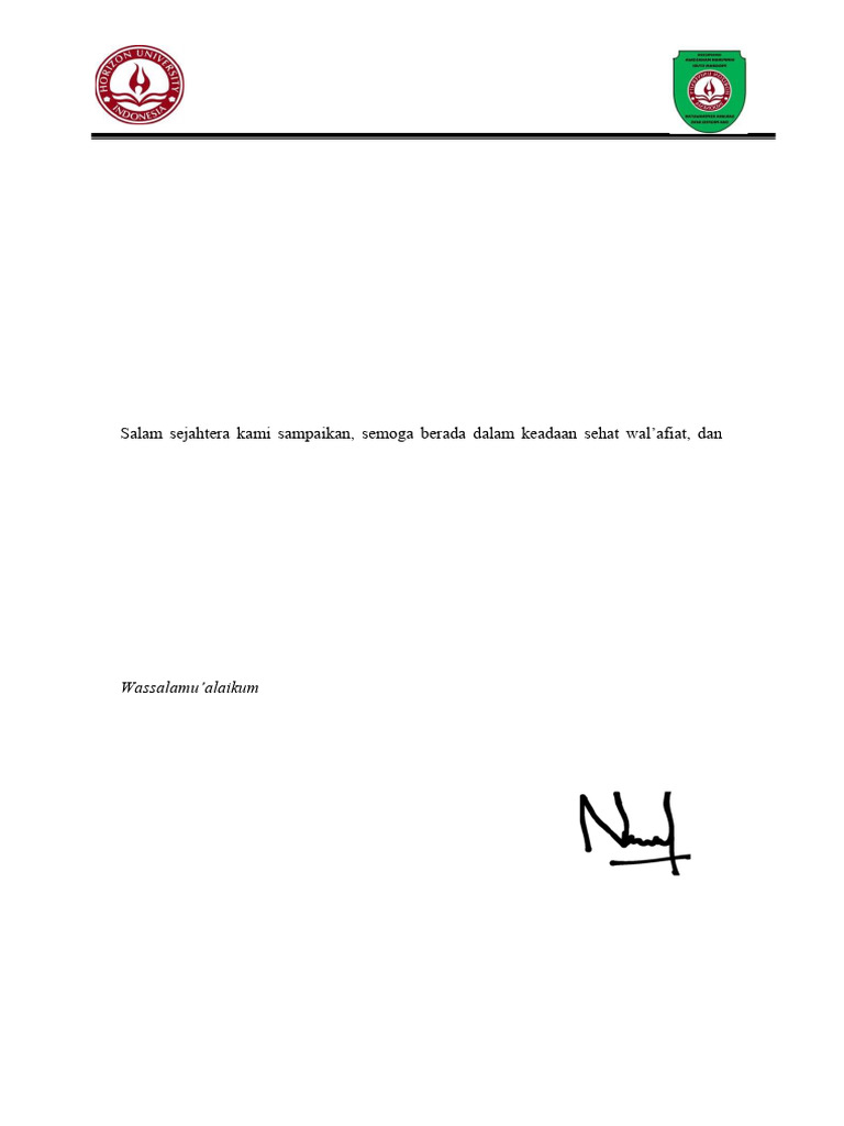 Surat Pemberitahuan BLM | PDF