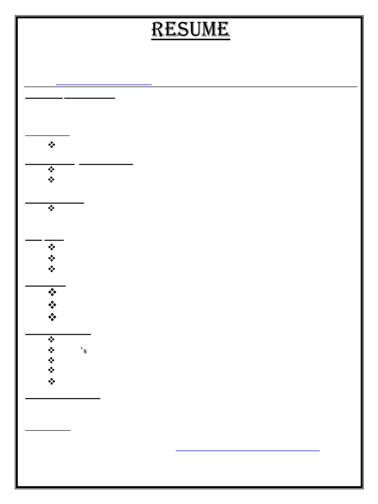 Kana Ram Resume 01 | PDF