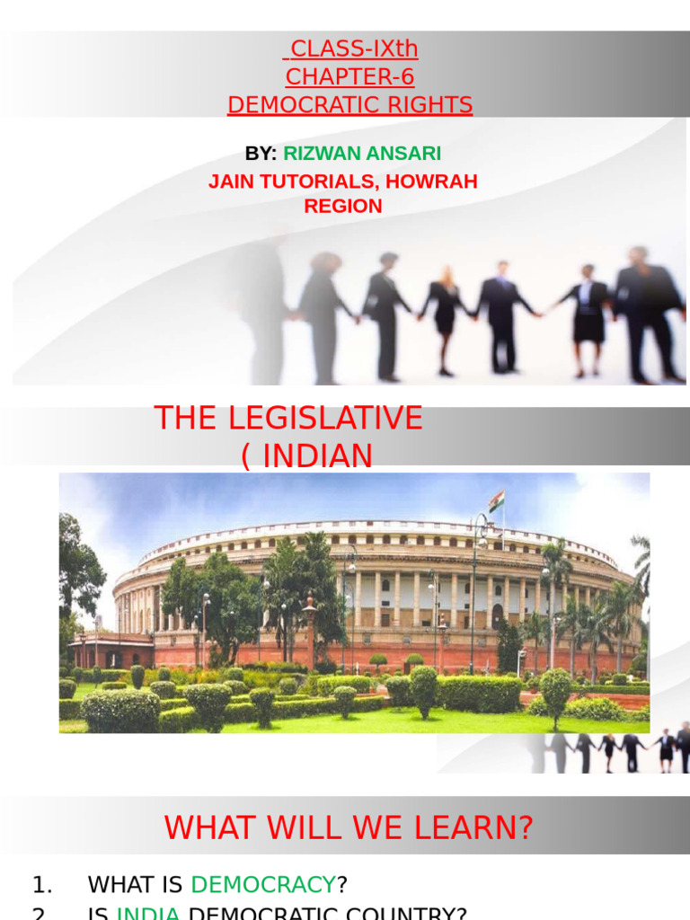 Ch-5 Democratic Rights 1 | PDF | Democracy | Political Ideologies