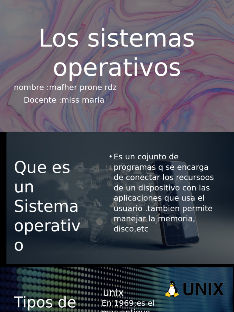 Tipos de Sistemas Operativos Explicados | PDF