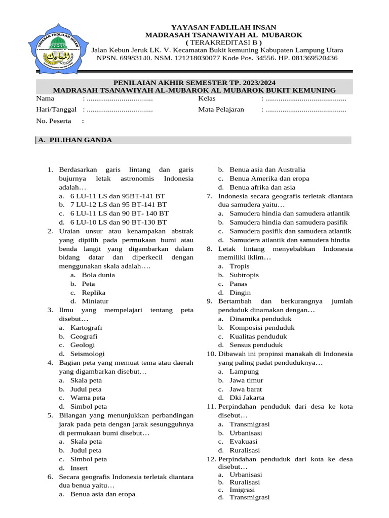 PAS IPS 7 smt 1 | PDF