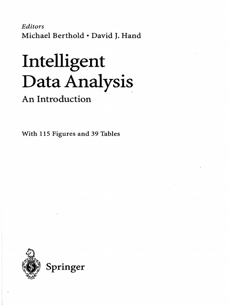 Intelligent Data Analysis: An Introduction | PDF | Statistical Inference | Statistics