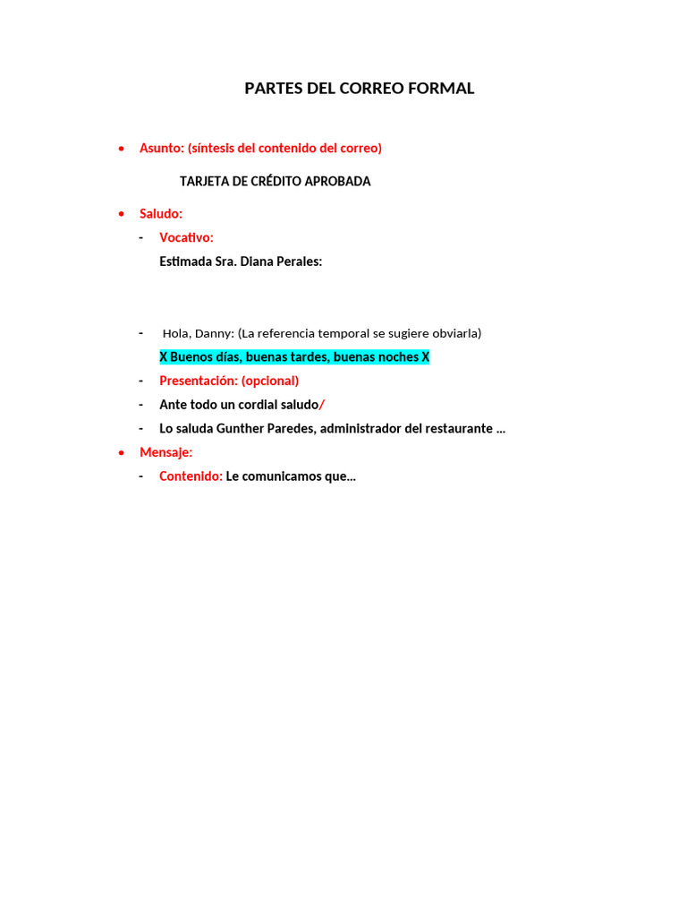 Guía de Correo Formal Empresarial | PDF